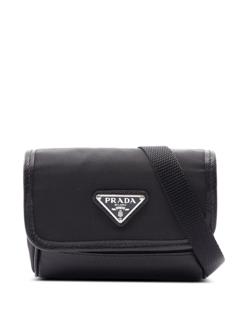 Prada Pre-Owned Borsa Mini Con Placca Logo Anni 2010 | Nero | FARFETCH IT