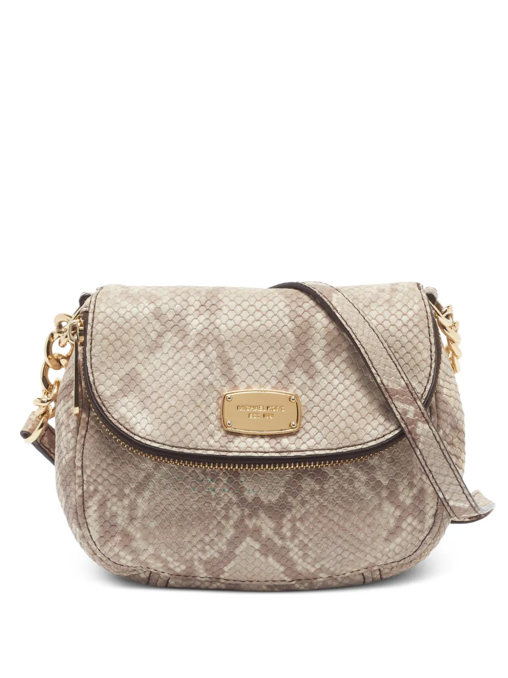 Michael Kors Vintage Bedford python-embossed Crossbody Bag | ニュートラル ...