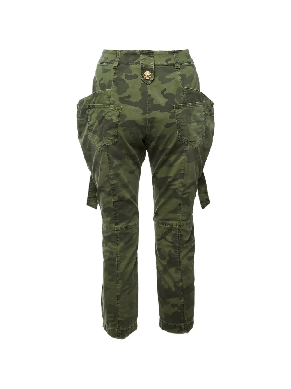 Balmain Pre-Owned camo-print Biker Cargo Pants | Green | FARFETCH