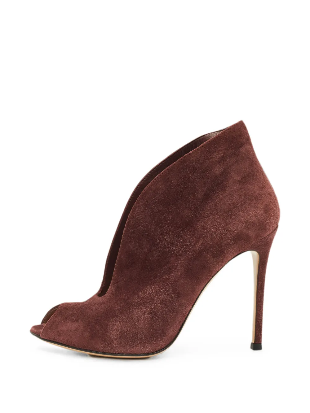 Gianvito Rossi Vamp peep-toe Ankle Boots | Brown | FARFETCH