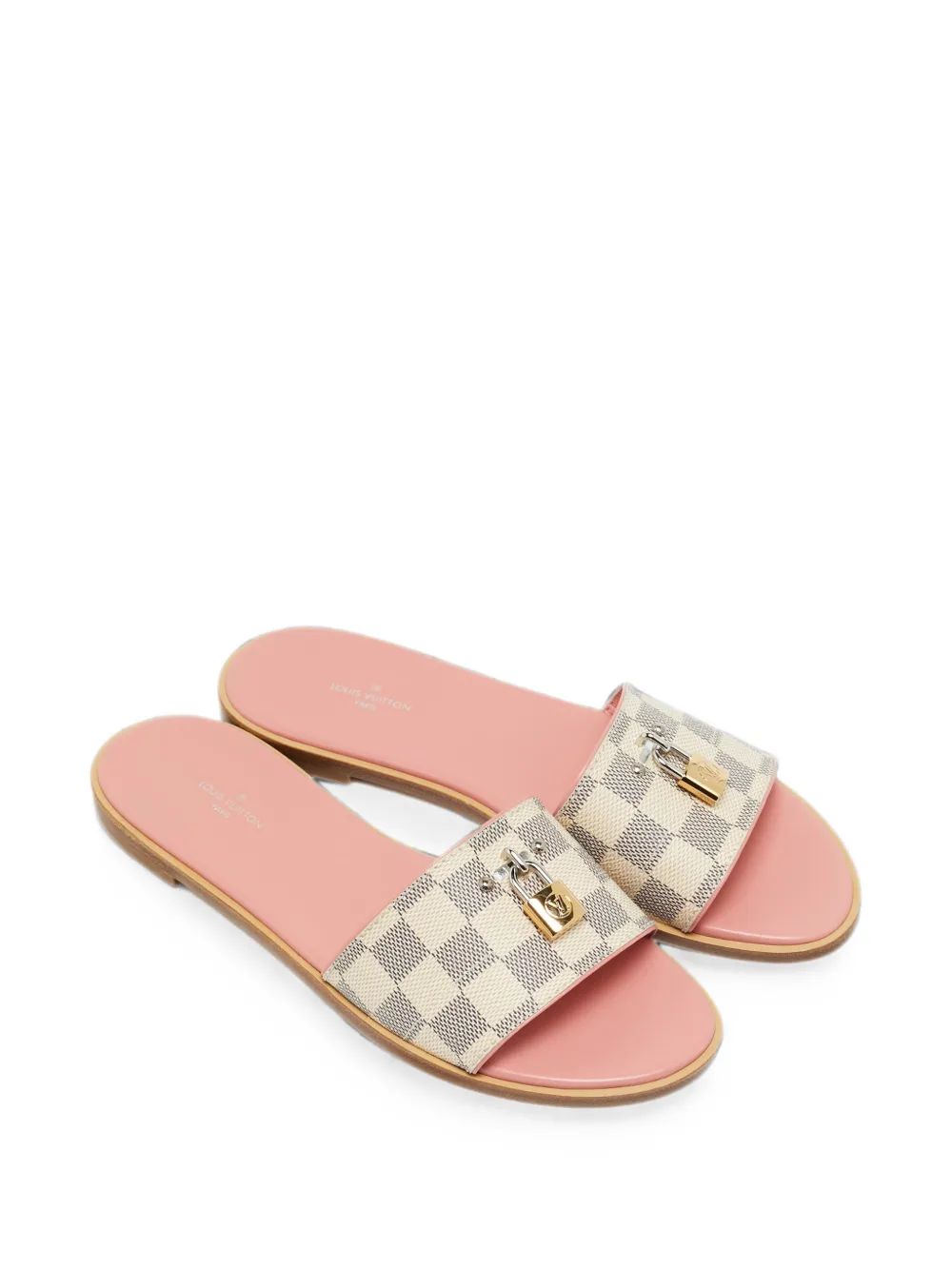 Louis Vuitton Pre-Owned Lock It Sandals | Neutrals | FARFETCH