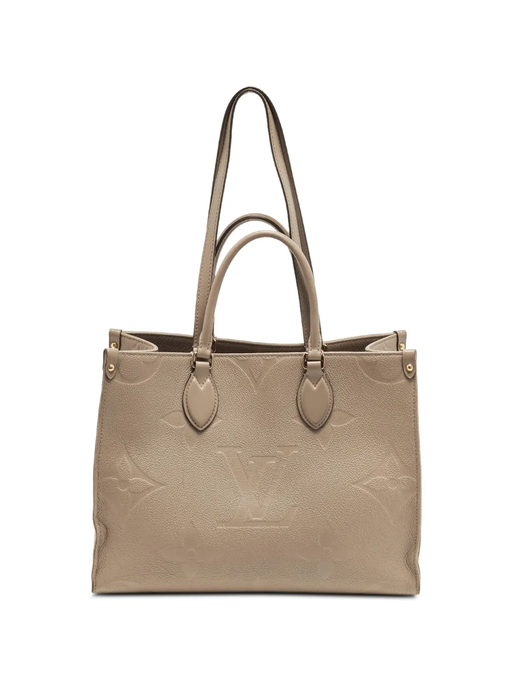 Louis Vuitton Pre-Owned Bolso Shopper MM Onthego Con Motivo Giant ...