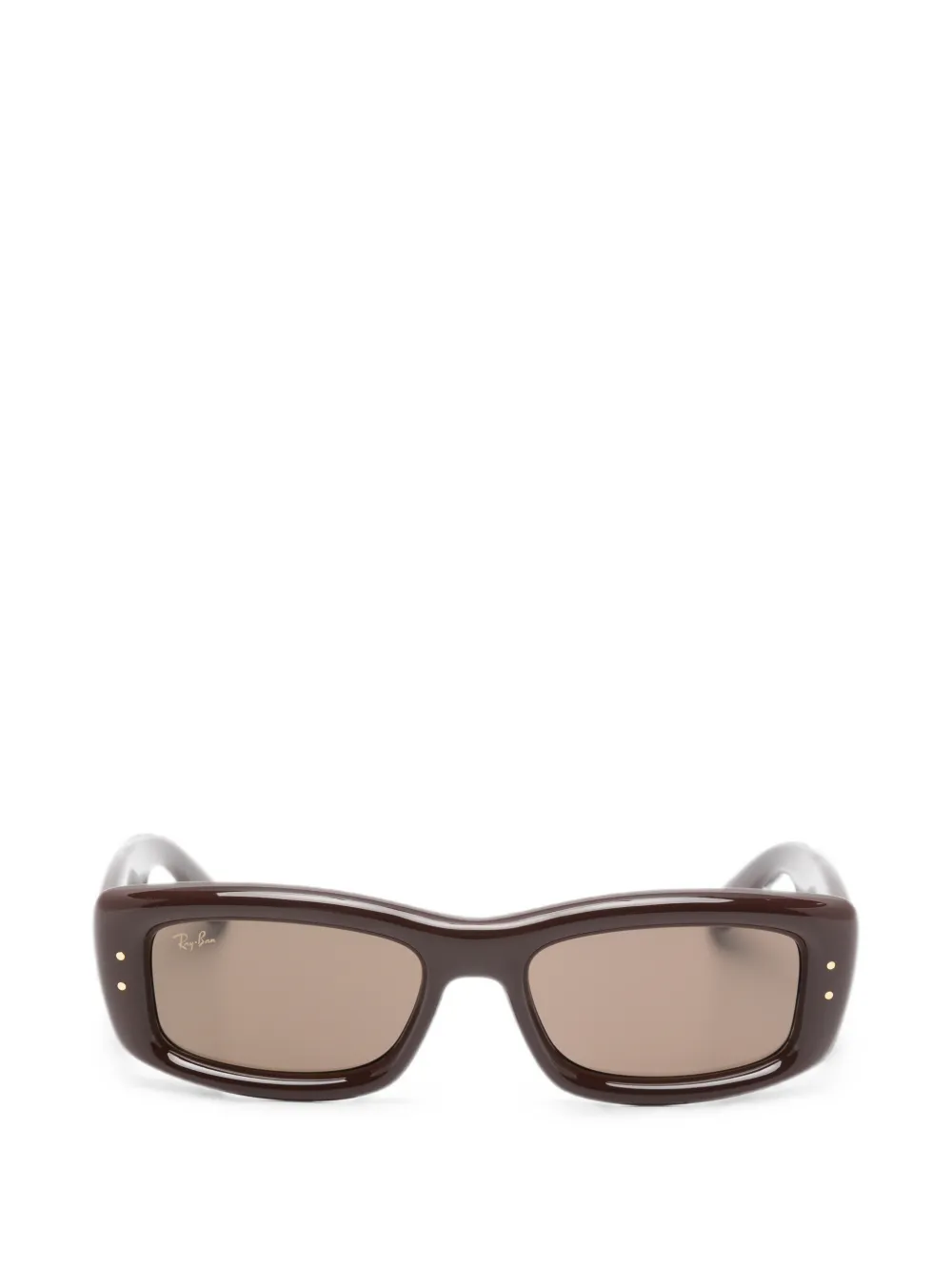 Ray-Ban A$AP Rocky Kiliane Puffer rectangle-frame Sunglasses | Brun ...