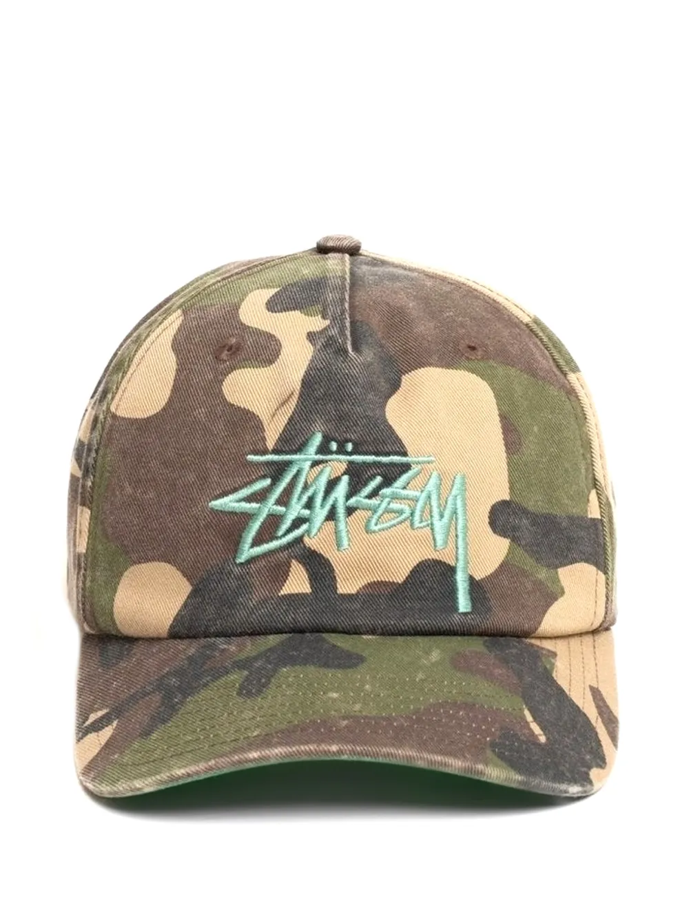 Stüssy Gorra Mid-Depth Big Stock Con Logo Bordado | Verde | FARFETCH ES