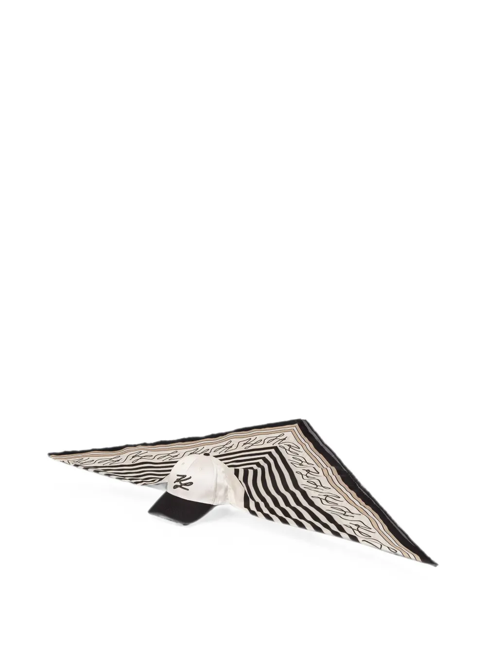Karl Lagerfeld K/Autograph logo-embroidered scarf-detail Baseball Cap ...