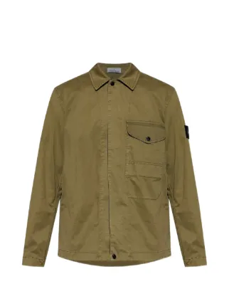 Stone Island Camisa Con Parche Del Logo | Verde | FARFETCH ES