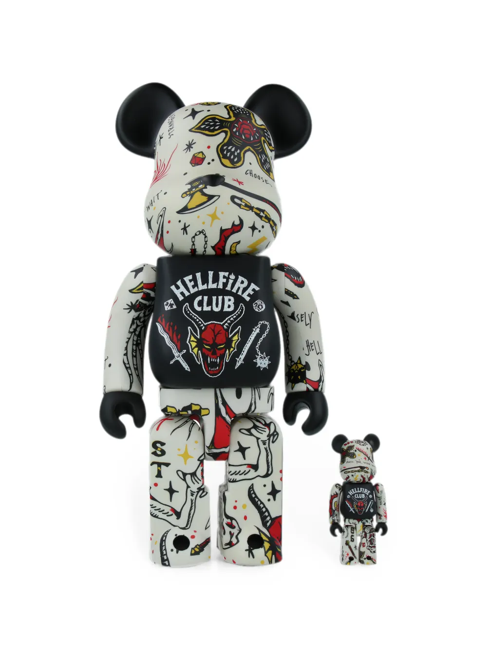 MEDICOM TOY x Stranger Things Hellfire Club Be@rbrick セット | ホワイト ...