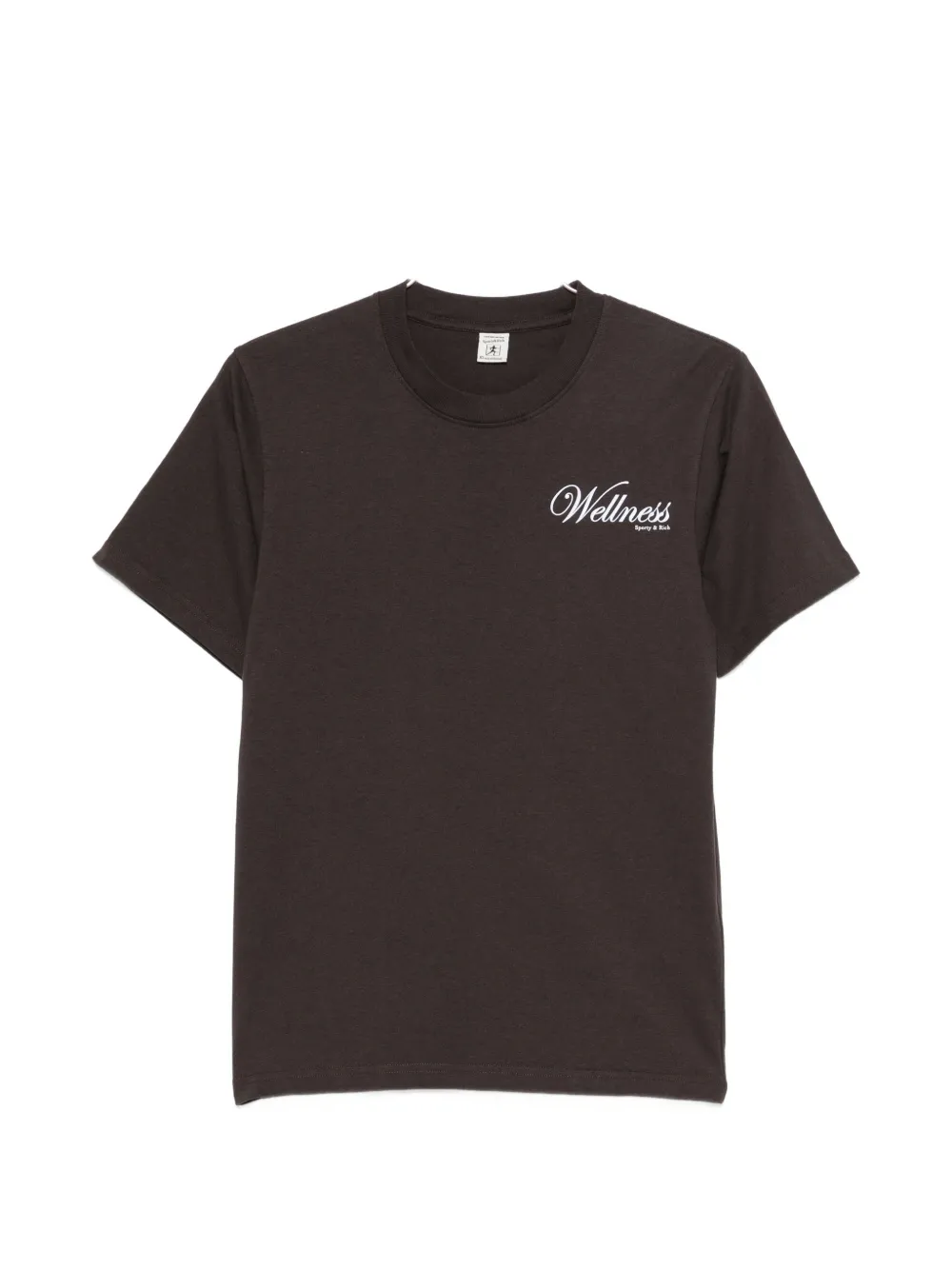 Sporty & Rich Soho logo-print short-sleeved T-shirt | ブラウン | FARFETCH JP