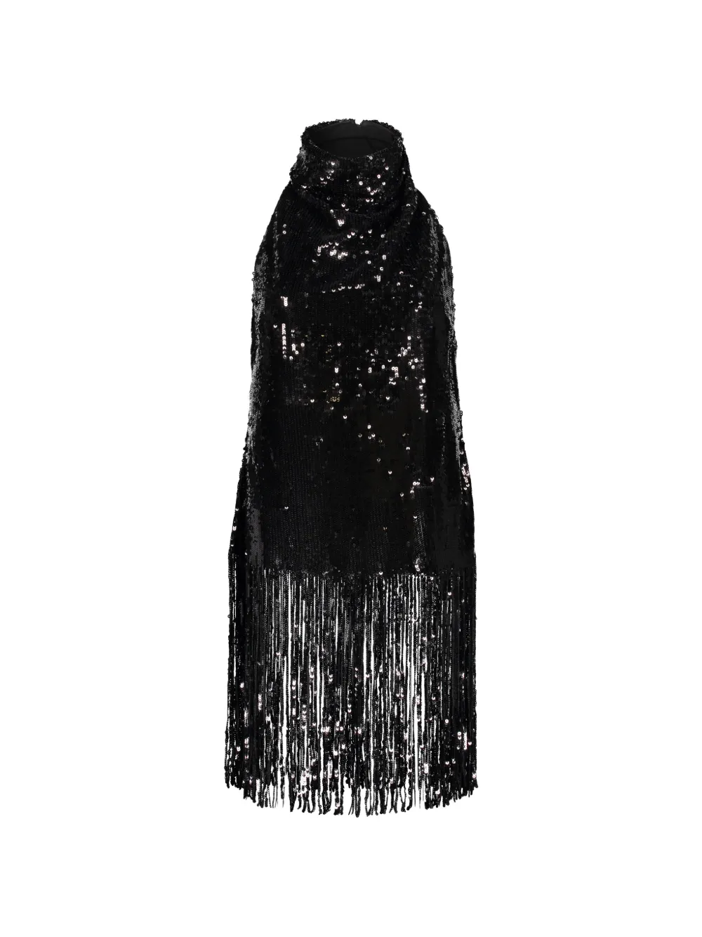 Ellery sequin-embellished Fringed Top | Black | FARFETCH