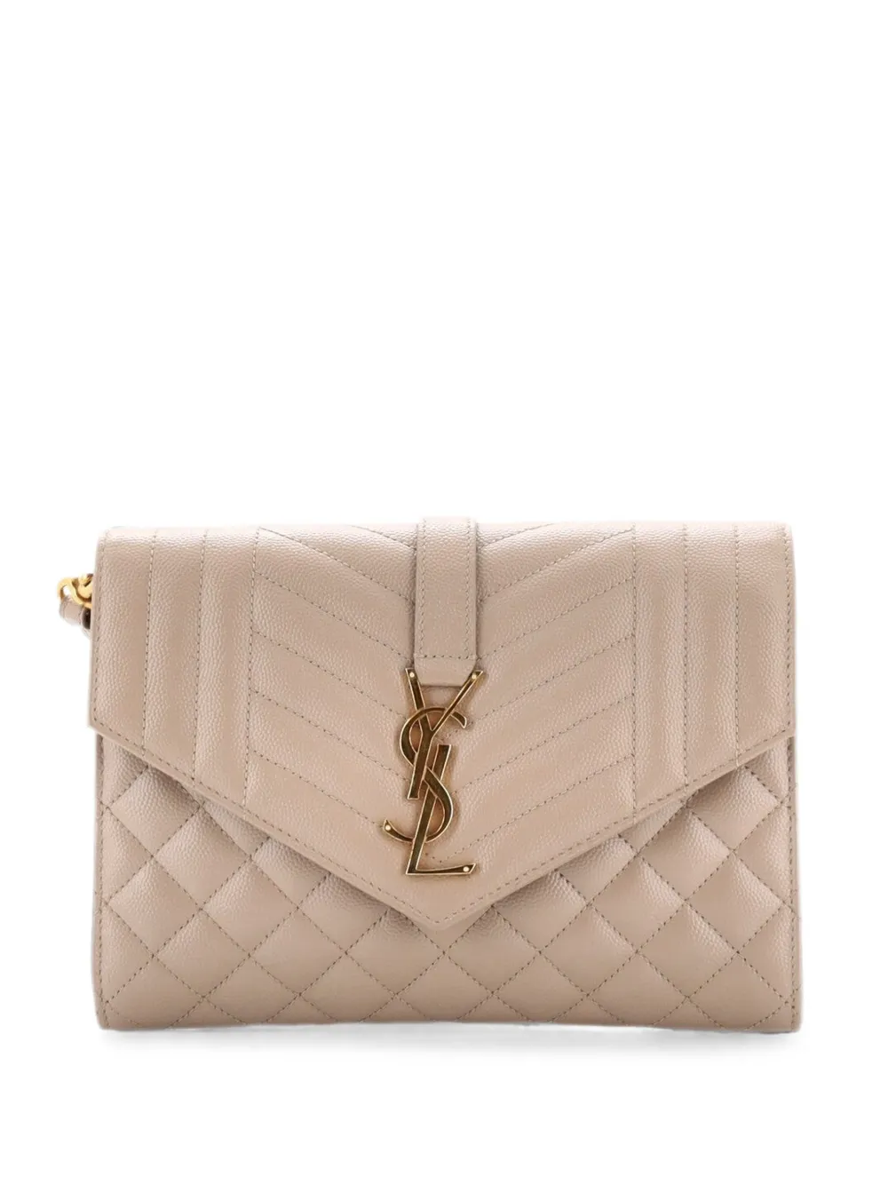 Saint Laurent Pre-Owned Classic Monogram Envelope Wristlet Mixed ...