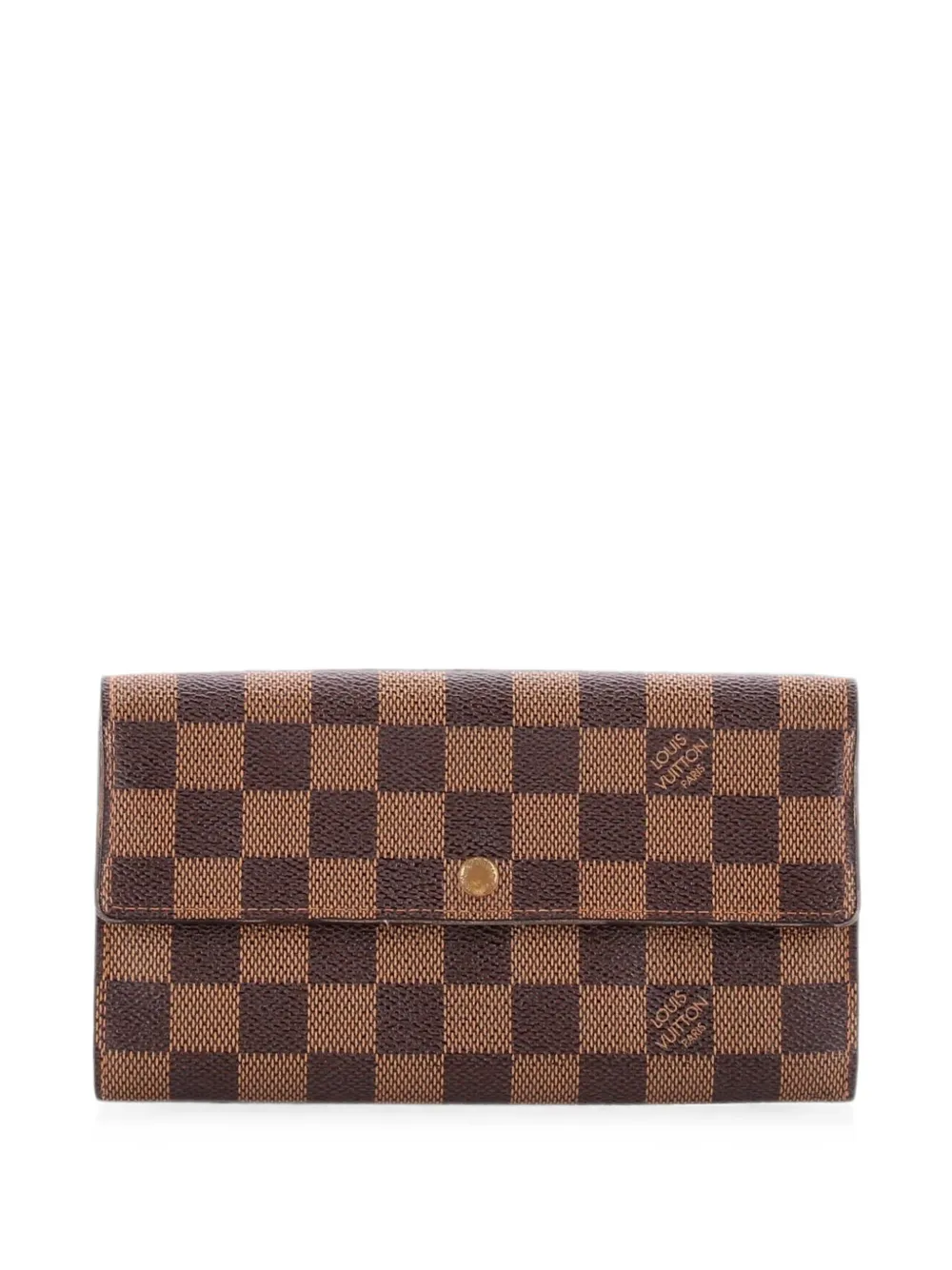 Louis Vuitton Pre-Owned Sarah Wallet Damier Small Wallets | Brown ...