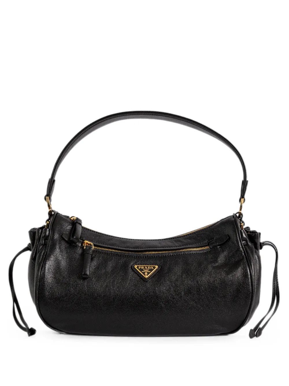 Prada Bolso De Hombro Pequeño Con Placa Del Logo | Negro | FARFETCH MX