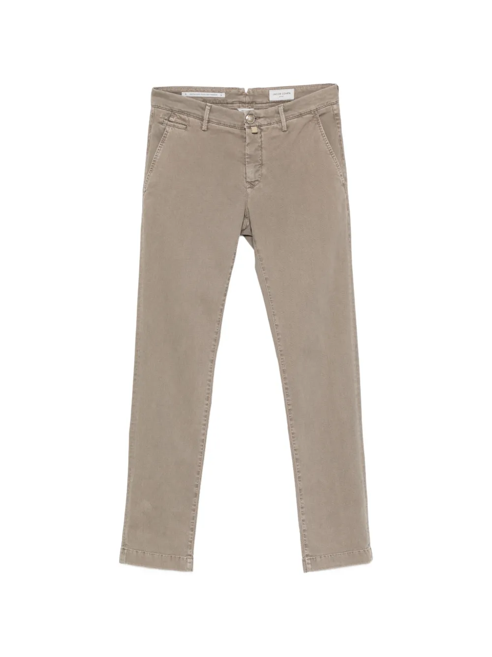 Jacob Cohën Bobby logo-patch Trousers | Neutrals | FARFETCH