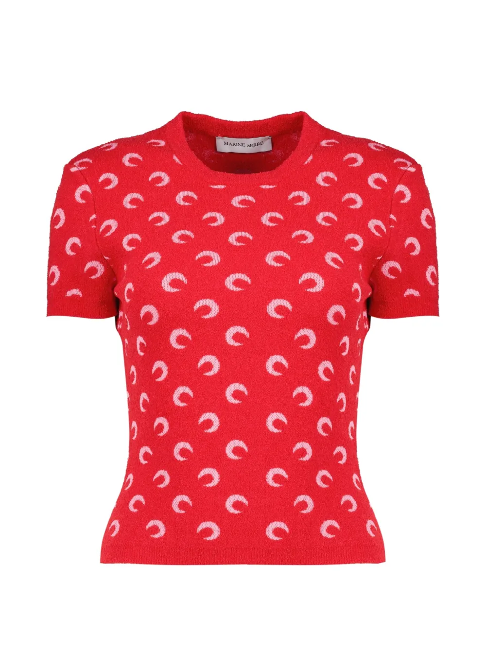 Marine Serre Camiseta Con Logo De Luna | Rojo | FARFETCH MX