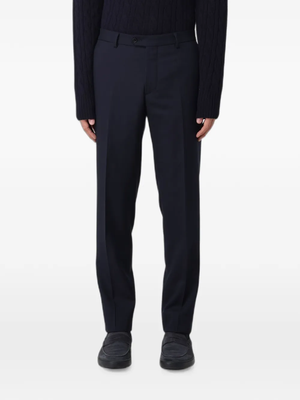 Fay Virgin Wool Tailored Trousers | ブルー | FARFETCH JP