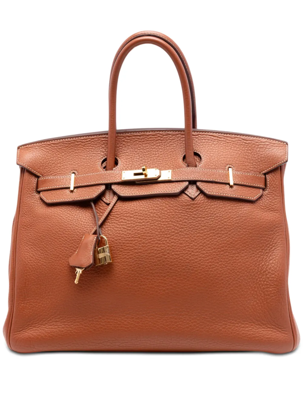 Hermès Pre-Owned Bolso De Mano Birkin Retourne 35 2005 | Marrón ...