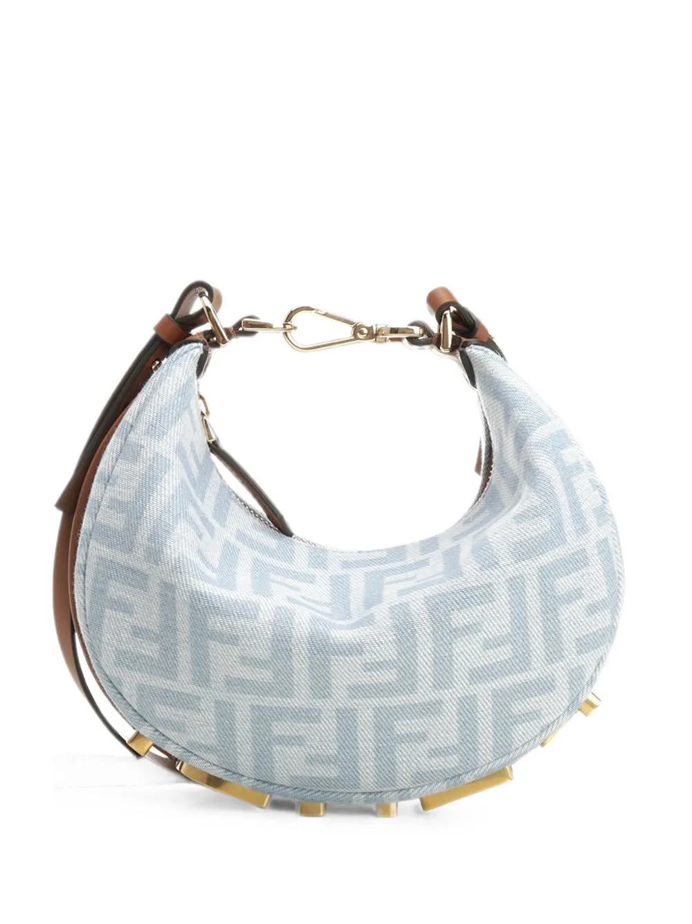 FENDI Fendigraphy logo-lettering Mini Bag | Azul | FARFETCH MX