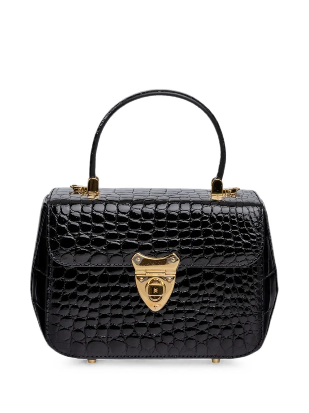 KWANPEN crocodile-effect top-handle Tote Bag | Black | FARFETCH