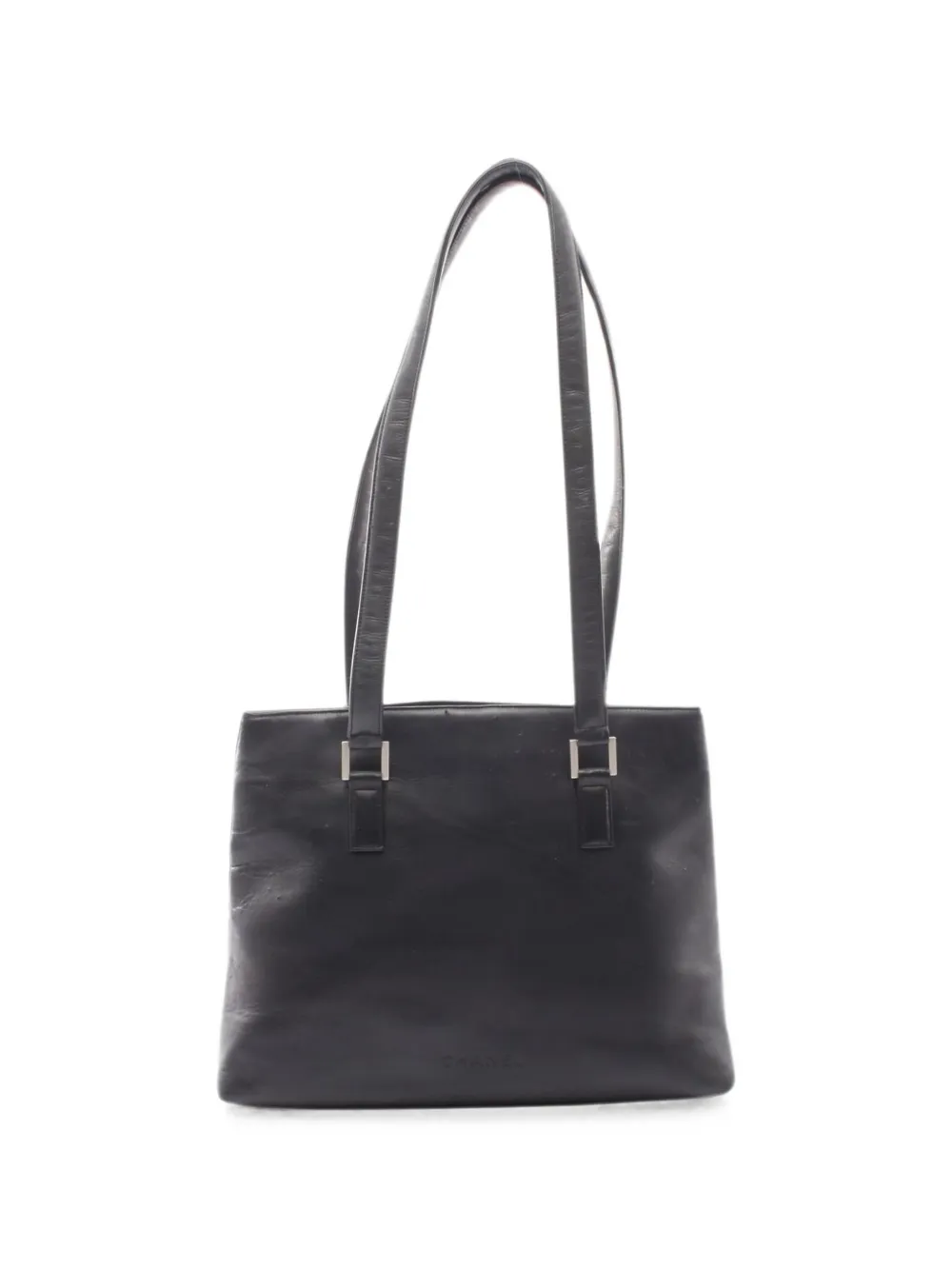 CHANEL Pre-Owned 1997-1999 embossed-logo Shoulder Bag | Negro | FARFETCH MX