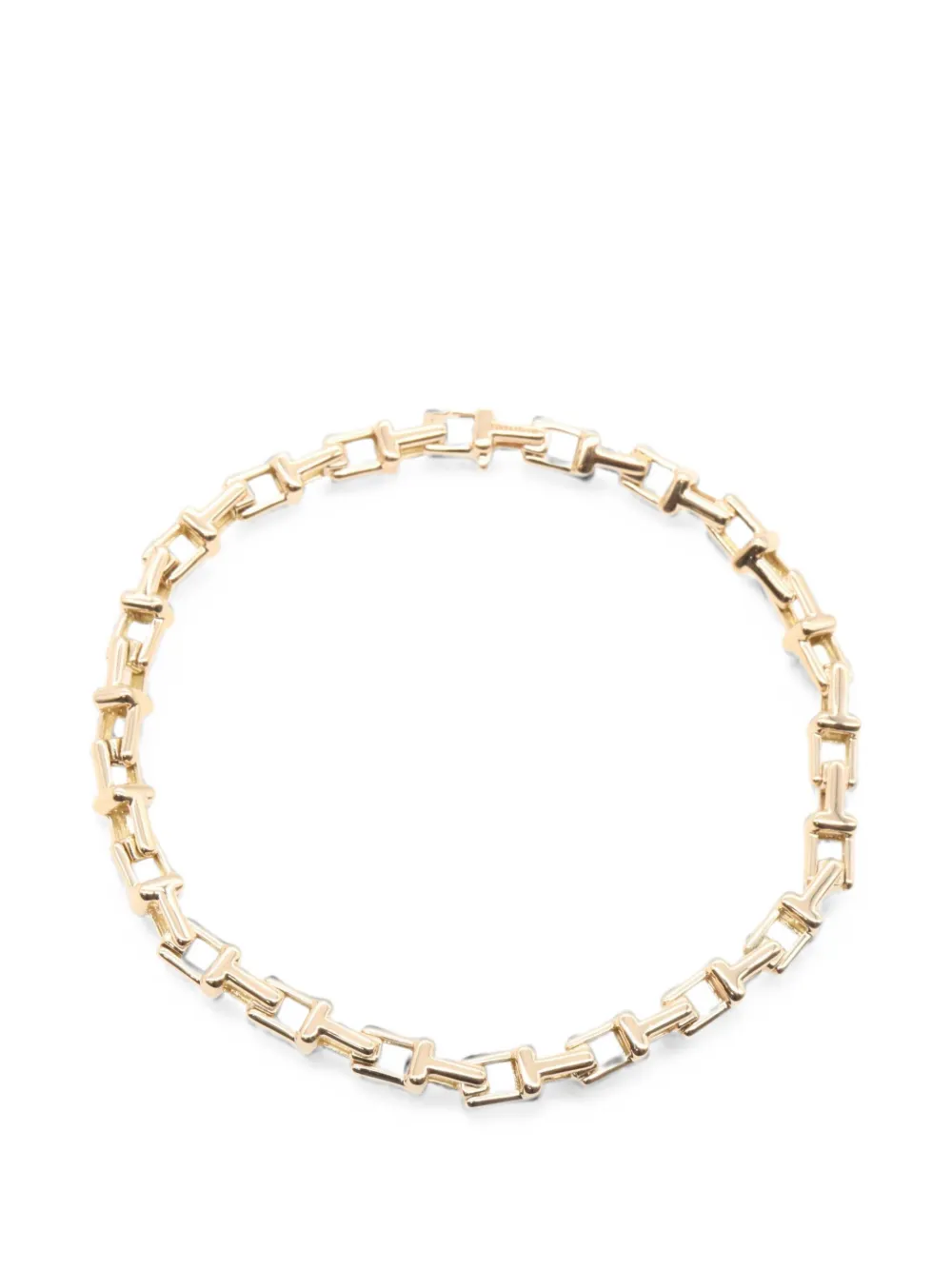 Tiffany & Co. Pre-Owned 2010s T Narrow Chain Bracelet | Gold | FARFETCH