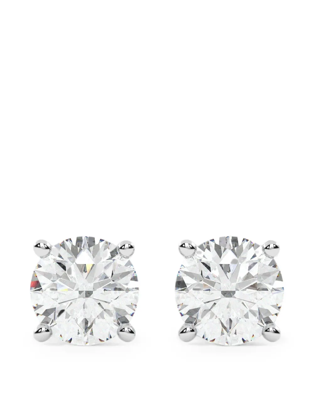Diamond Essentials lab-grown Diamond Solitaire Earrings | Silver | FARFETCH