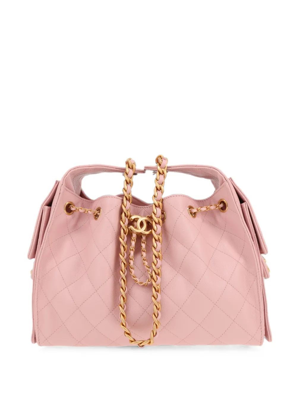 CHANEL Pre-Owned 2025 Quilted Leather Shoulder Bag | Pink | FARFETCH