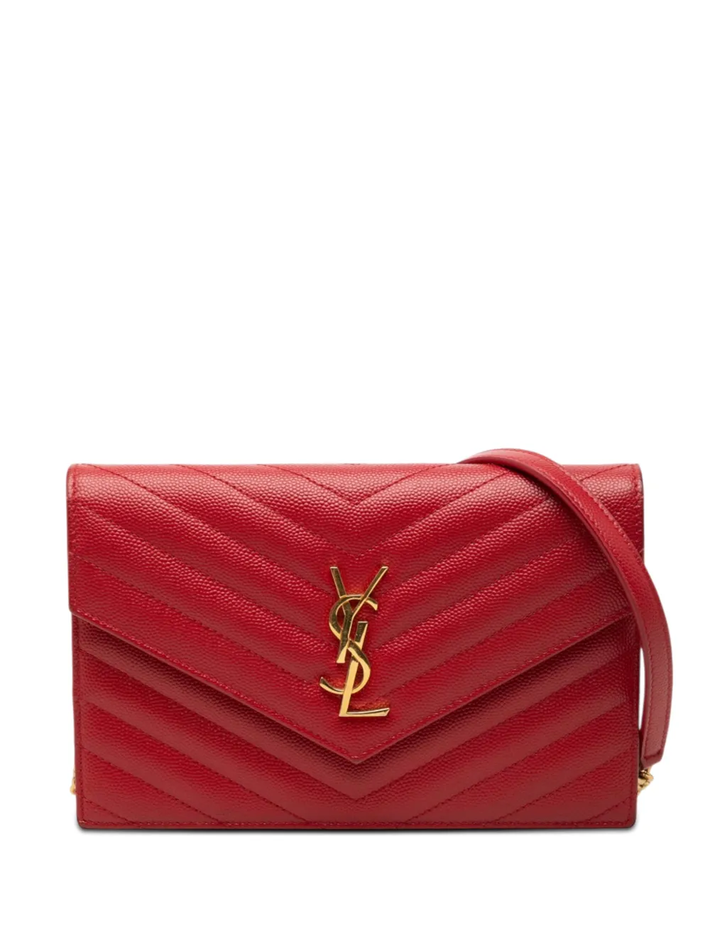 Saint Laurent Pre-Owned 2018 Grain De Poudre Cassandre Envelope Chain ...