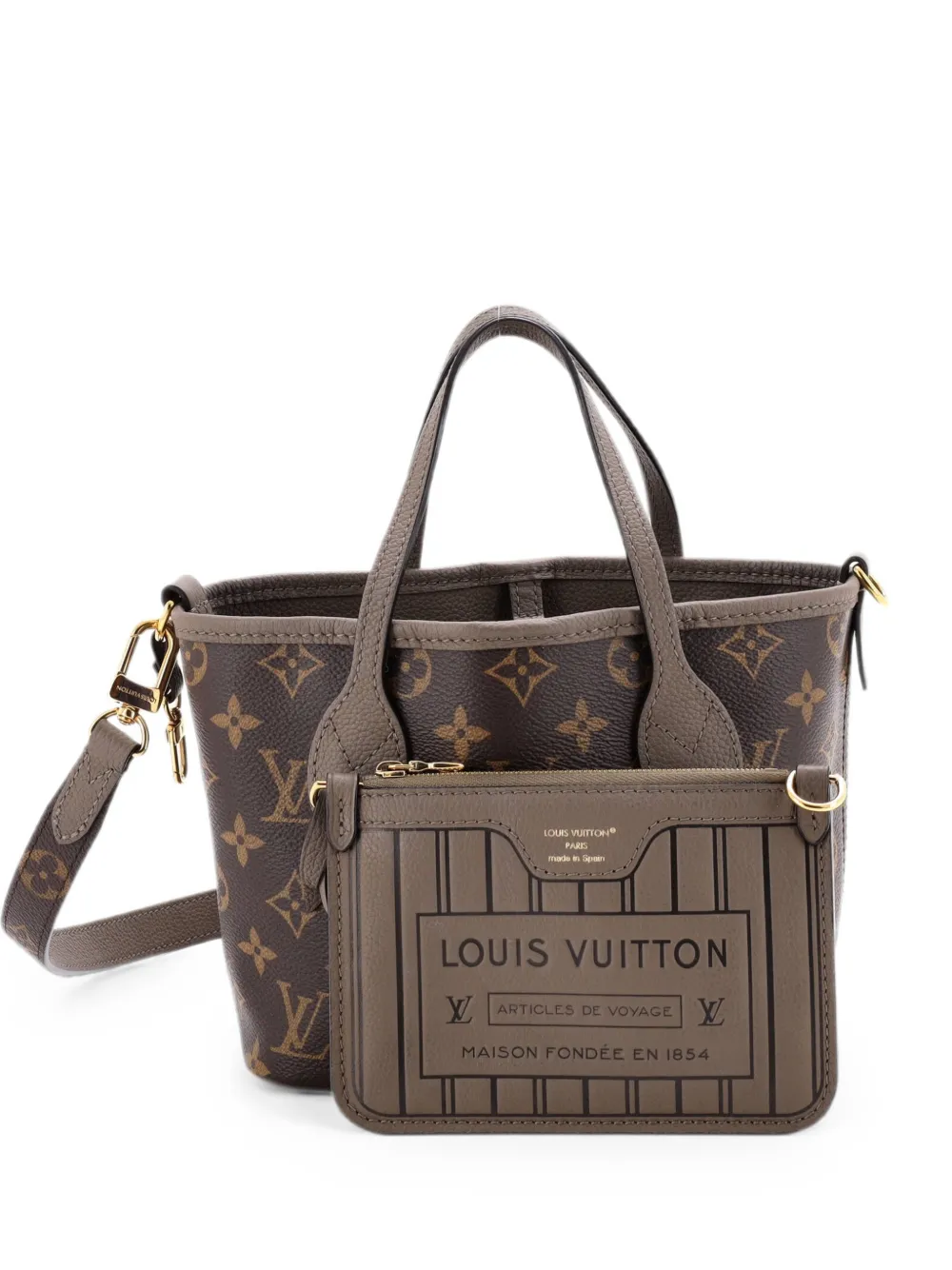 Louis Vuitton Pre-Owned Neverfull Bandouliere Inside Out Monogram ...