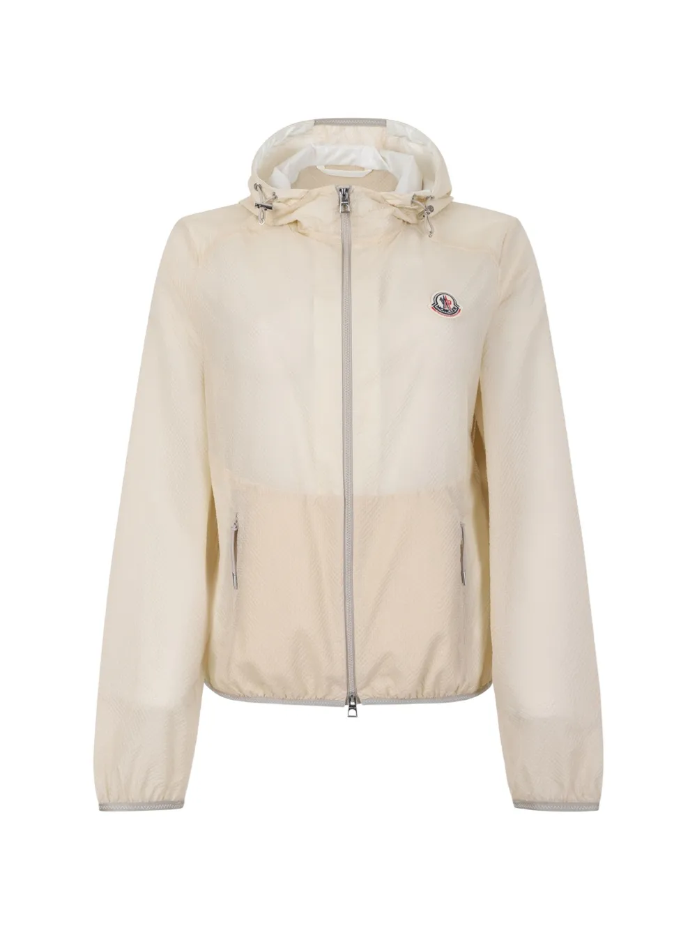 Moncler Edasic logo-patch Hooded Jacket | Neutrals | FARFETCH