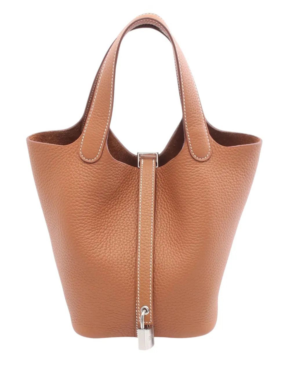 Hermès Pre-Owned 2025 Clemence Picotin Lock PM Handbag | Brown | FARFETCH