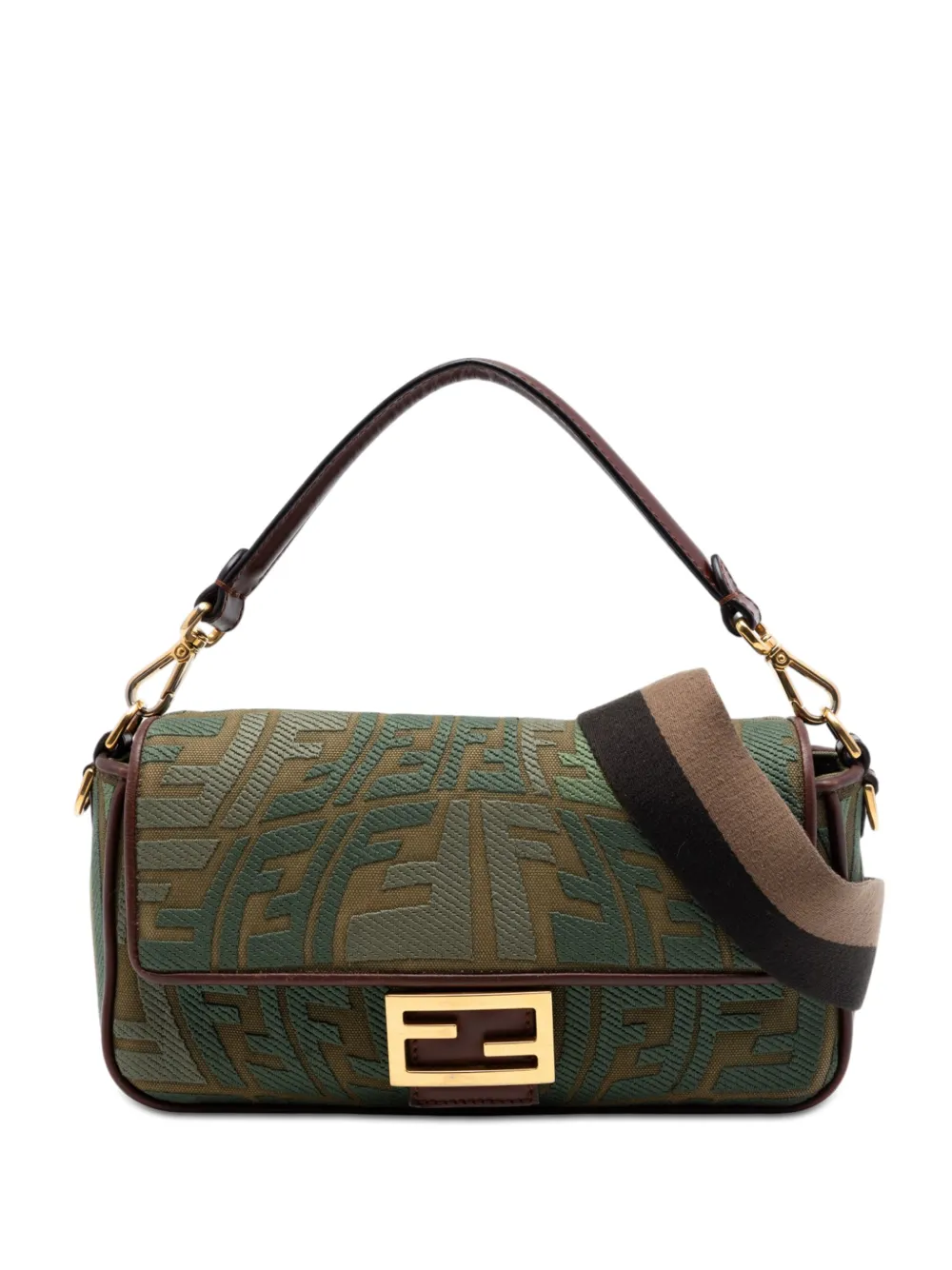 Fendi Pre-Owned 2010-2026 Sarah Coleman FF Canvas Fish Eye Embroidered ...