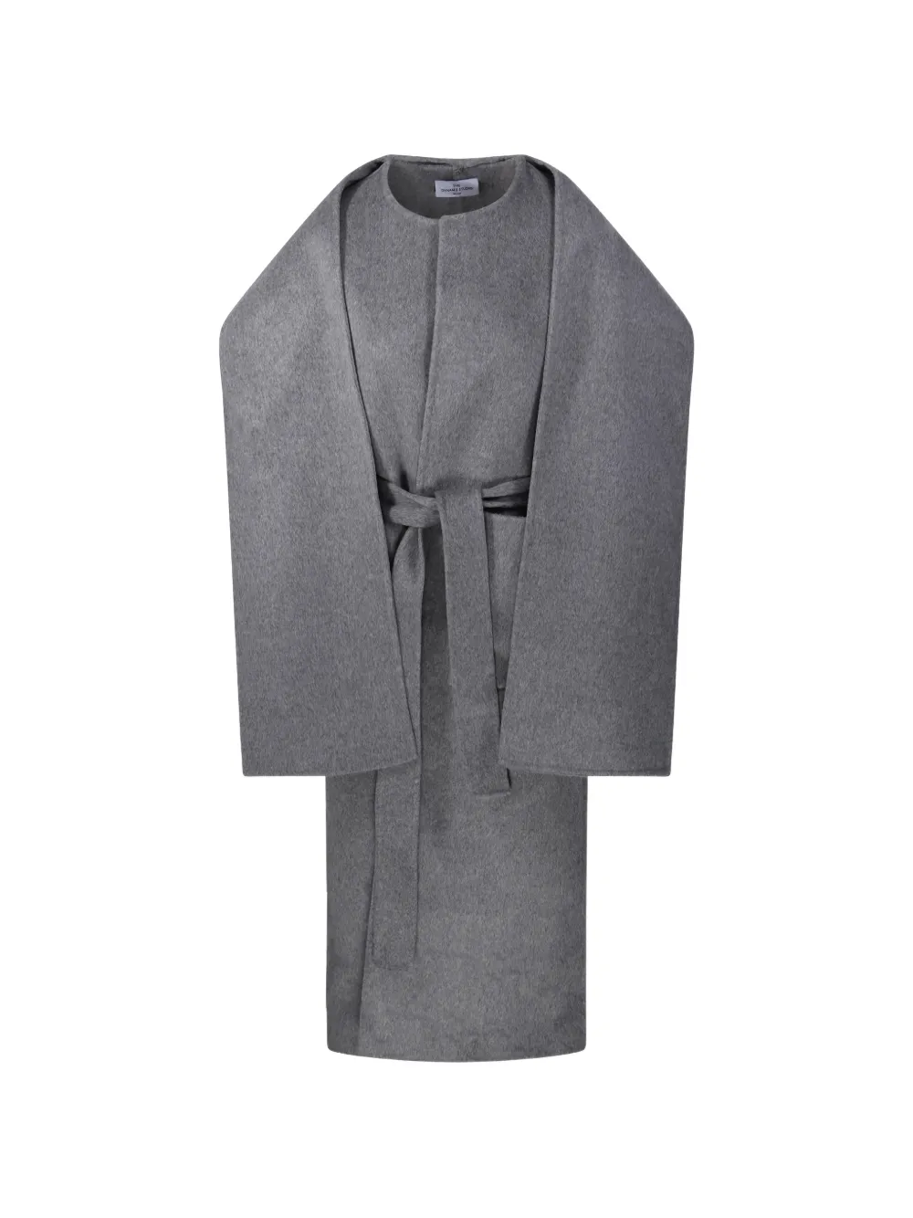 THE DYNAMIS STUDIO Bruxelles Belted cape-sleeve Coat | Grey | FARFETCH