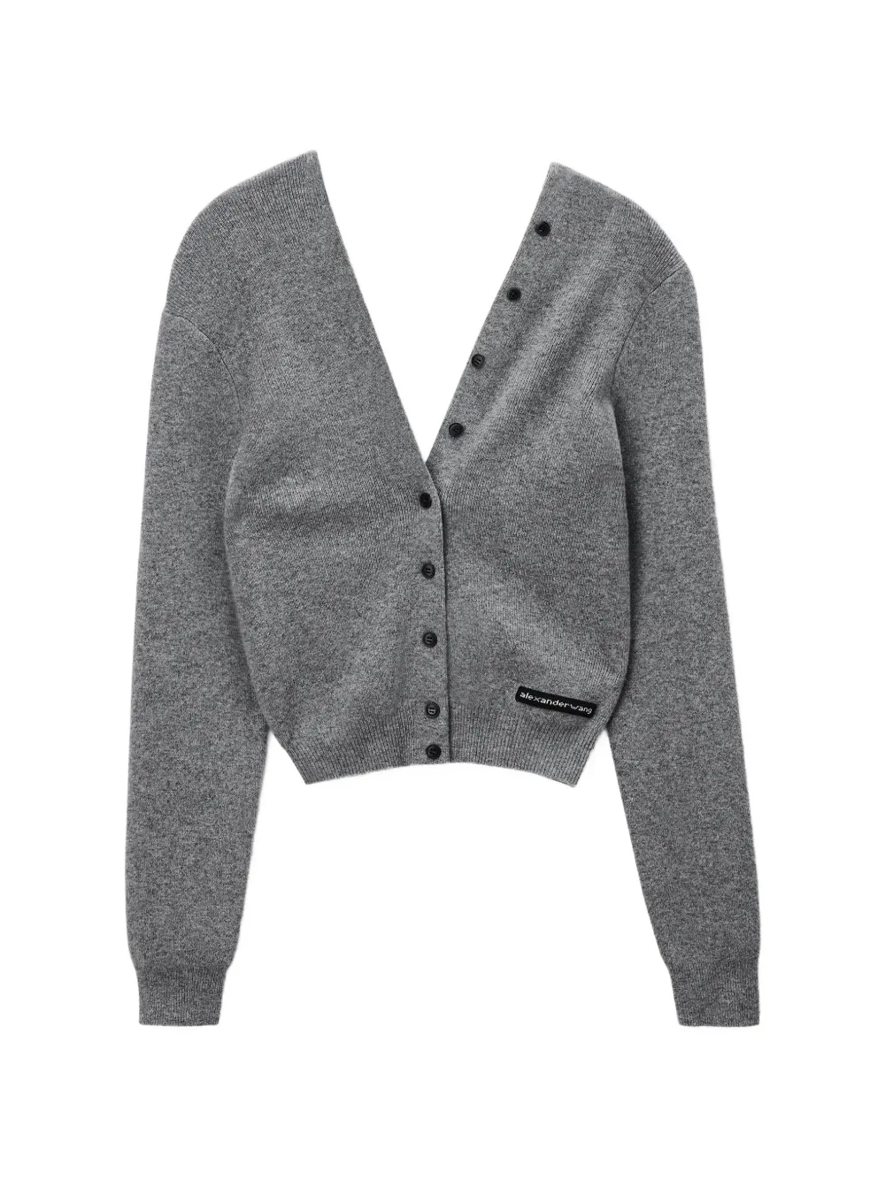 Alexander Wang continuous-placket Cardigan | Grey | FARFETCH
