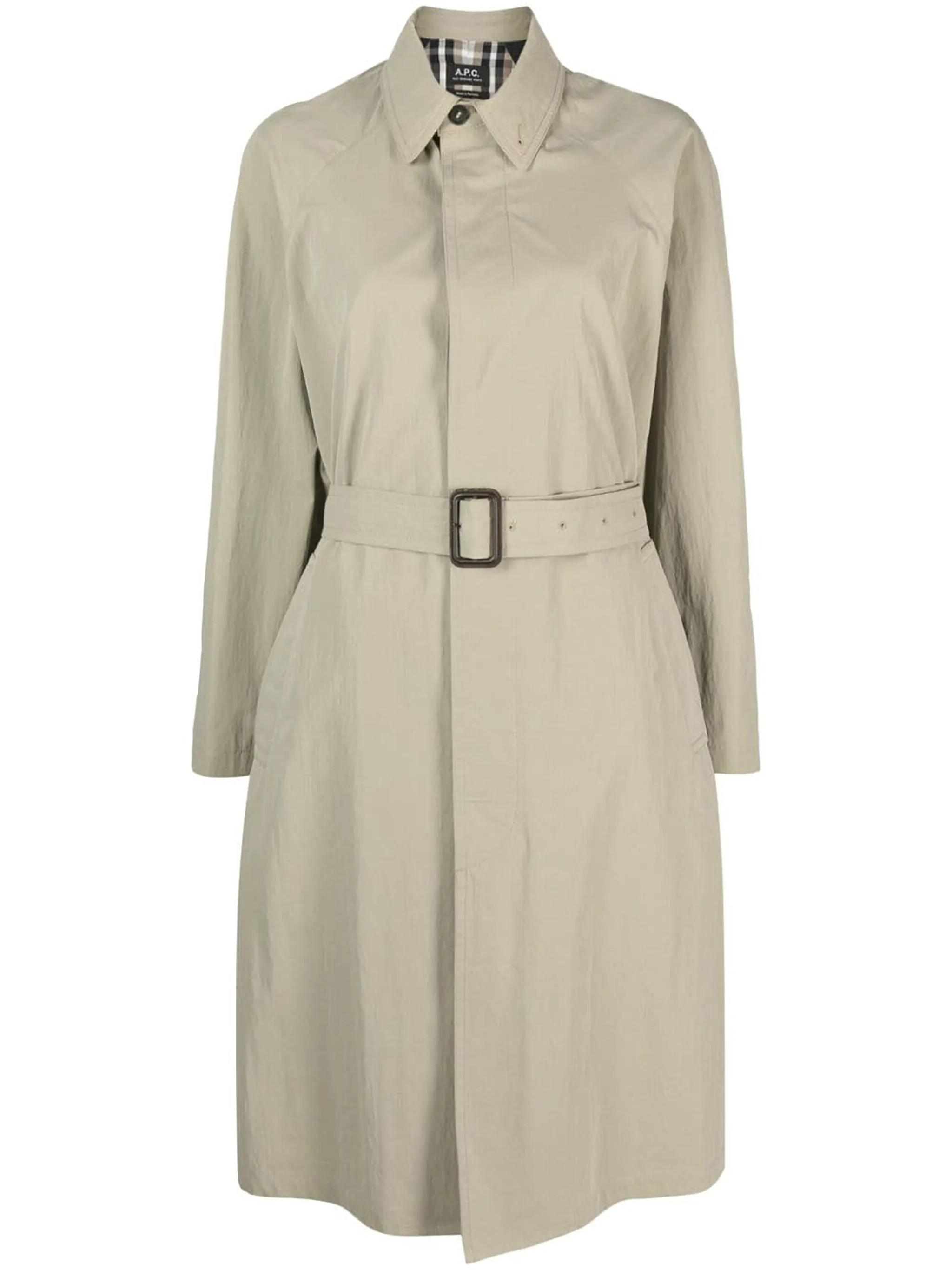 concealed-fastening belted trench coat | A.P.C. | Eraldo.com