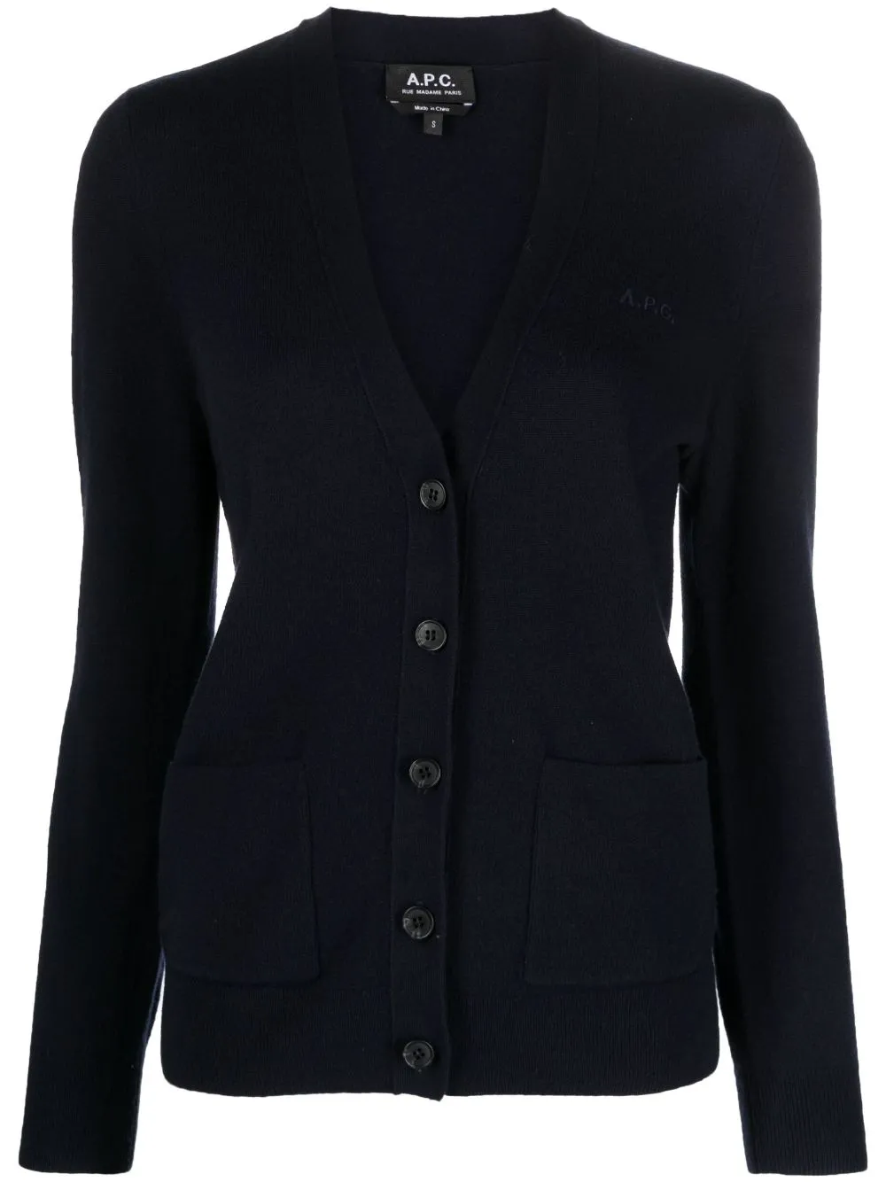 A.P.C. Louisa virgin wool cardigan | Eraldo.com US