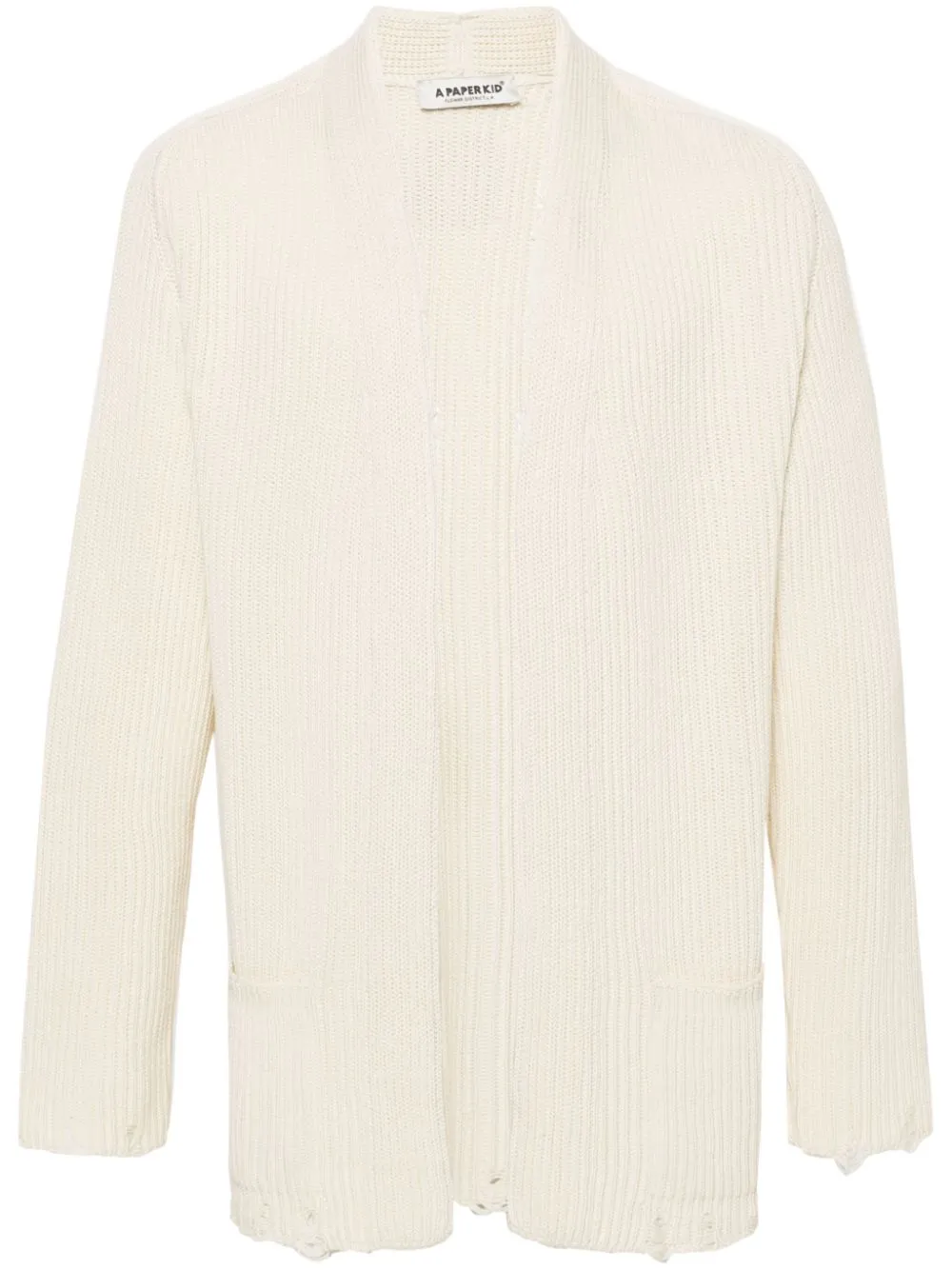 A Paper Kid distressed cotton cardigan | Eraldo.com US