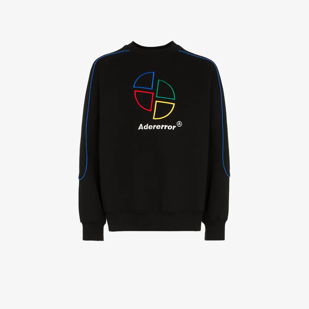 Ader Error logo embroidered cotton sweatshirt | Browns