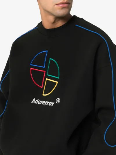 Ader Error logo embroidered cotton sweatshirt | Browns