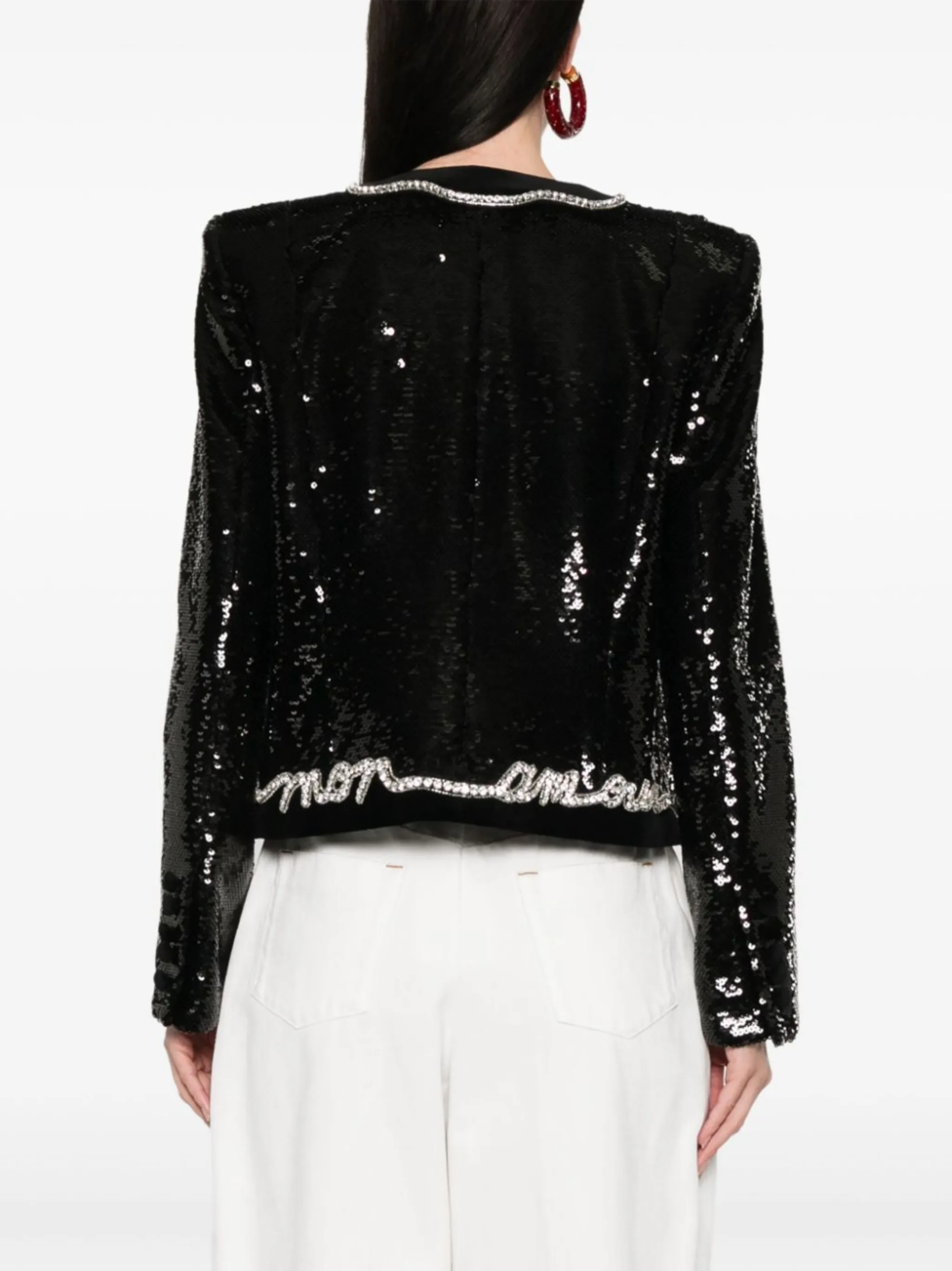 Balmain Love Letter-print jacket | Eraldo.com US