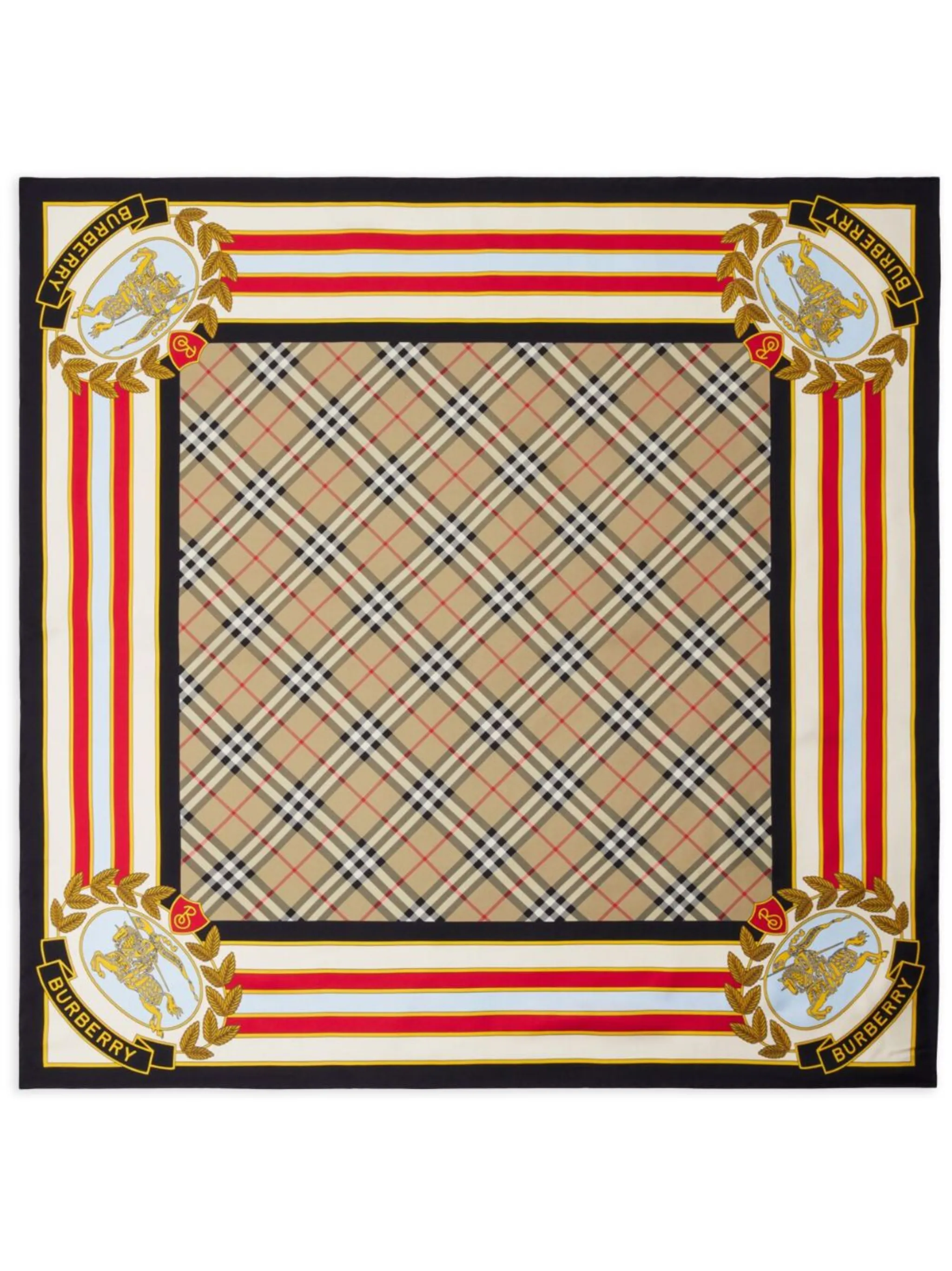 Burberry silk square scarf store