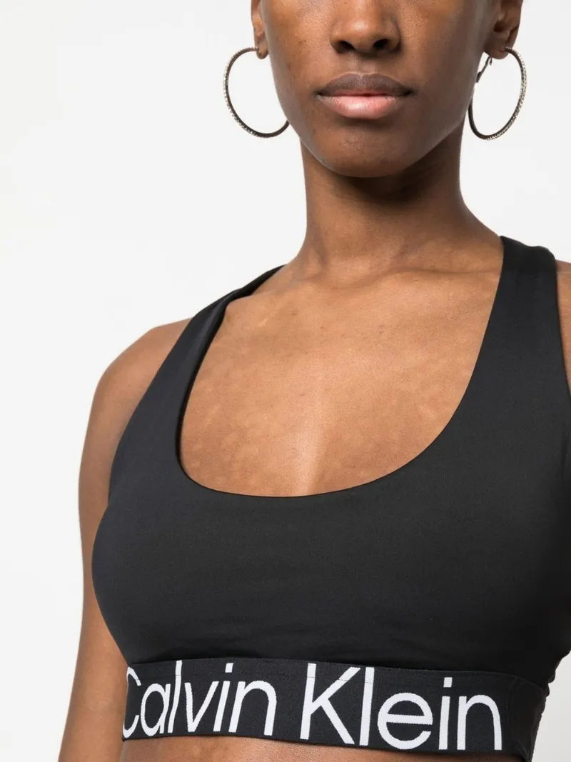 Calvin Klein logo-waistband-detail cropped top | Eraldo.com FR