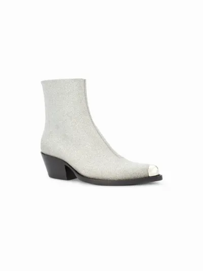 Calvin klein boots silver toe store