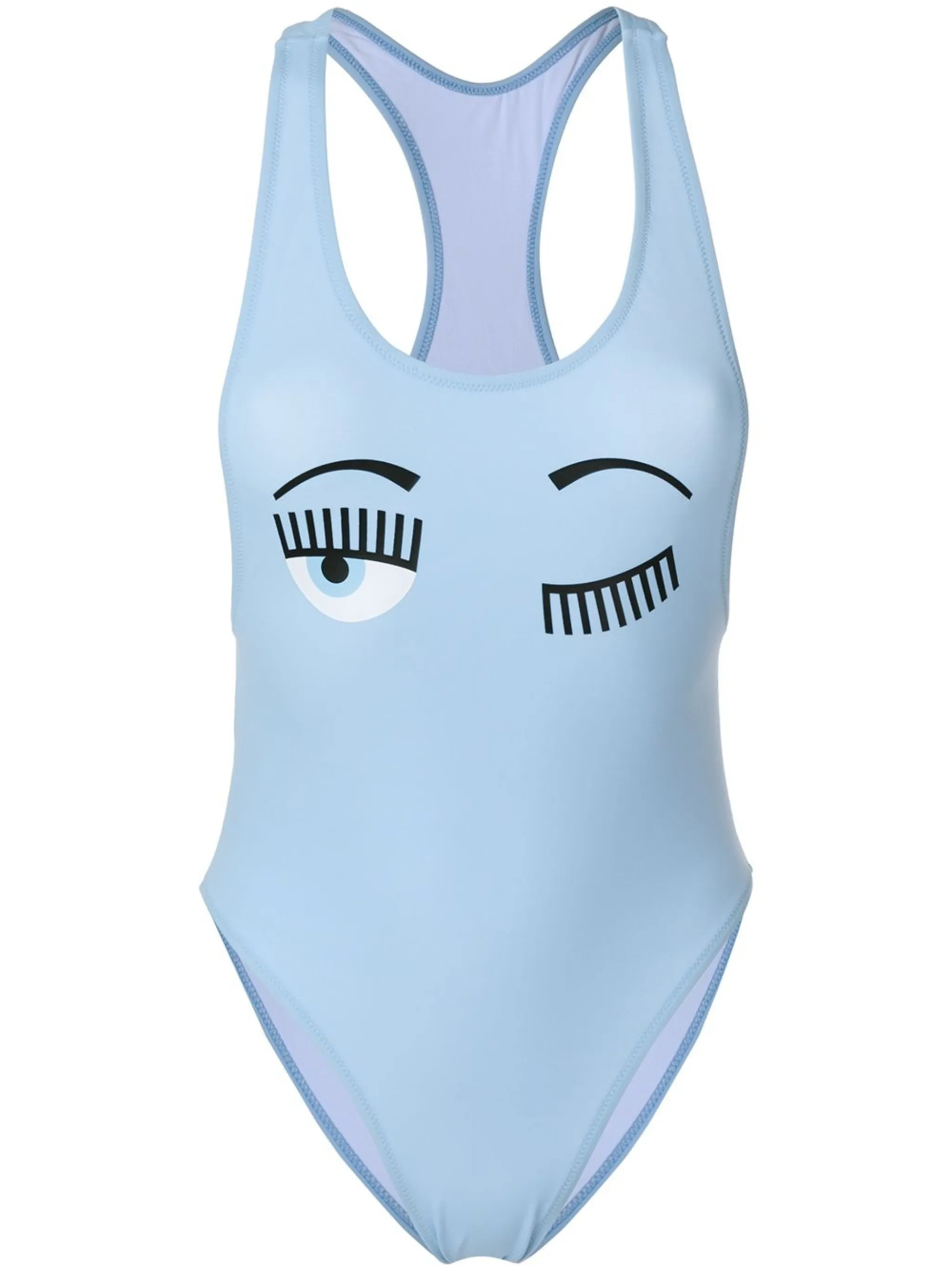 Flirting Eyes Print One Piece Chiara Ferragni