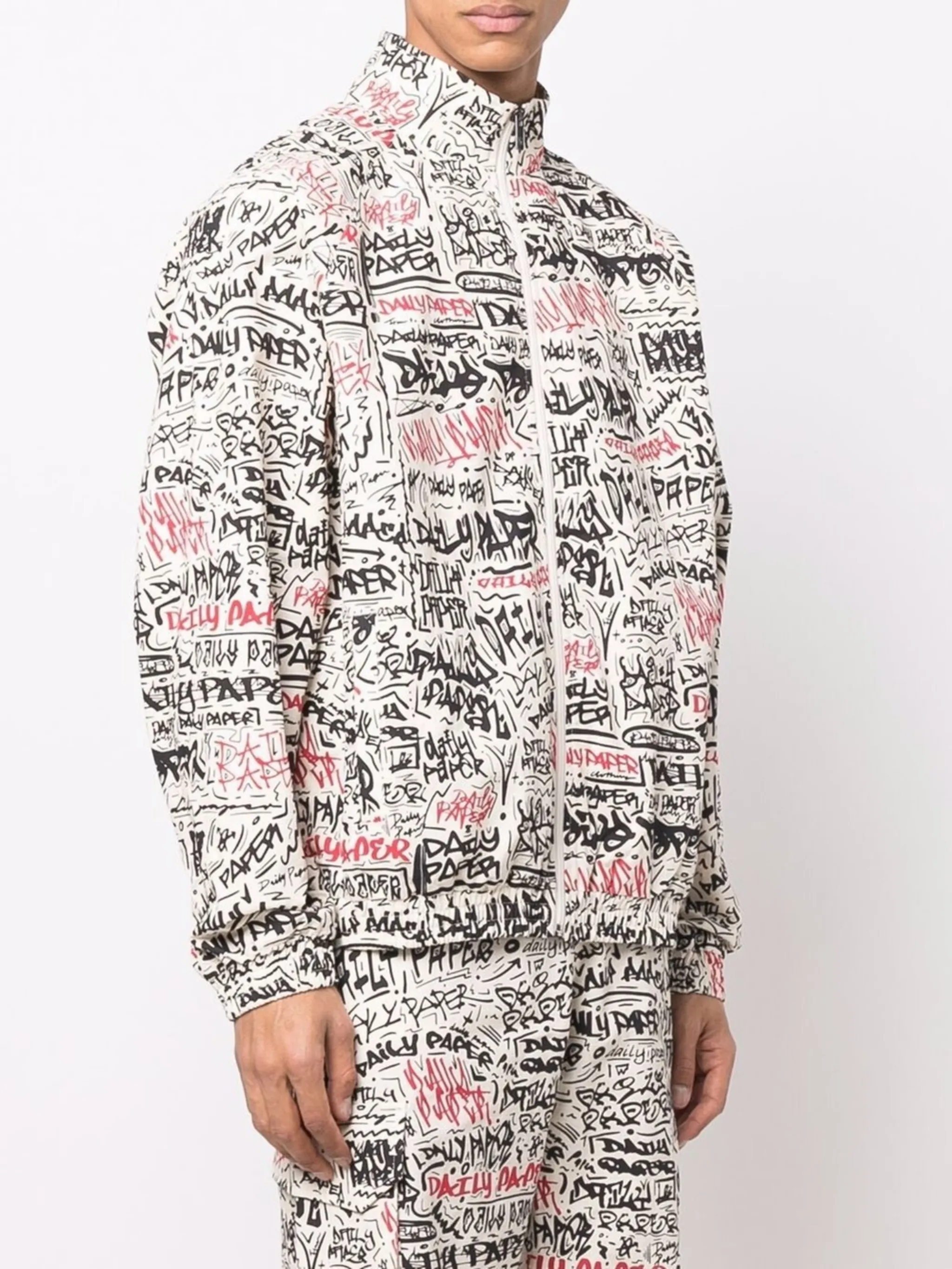 logo slogan print bomber jacket | Daily Paper | Eraldo.com US