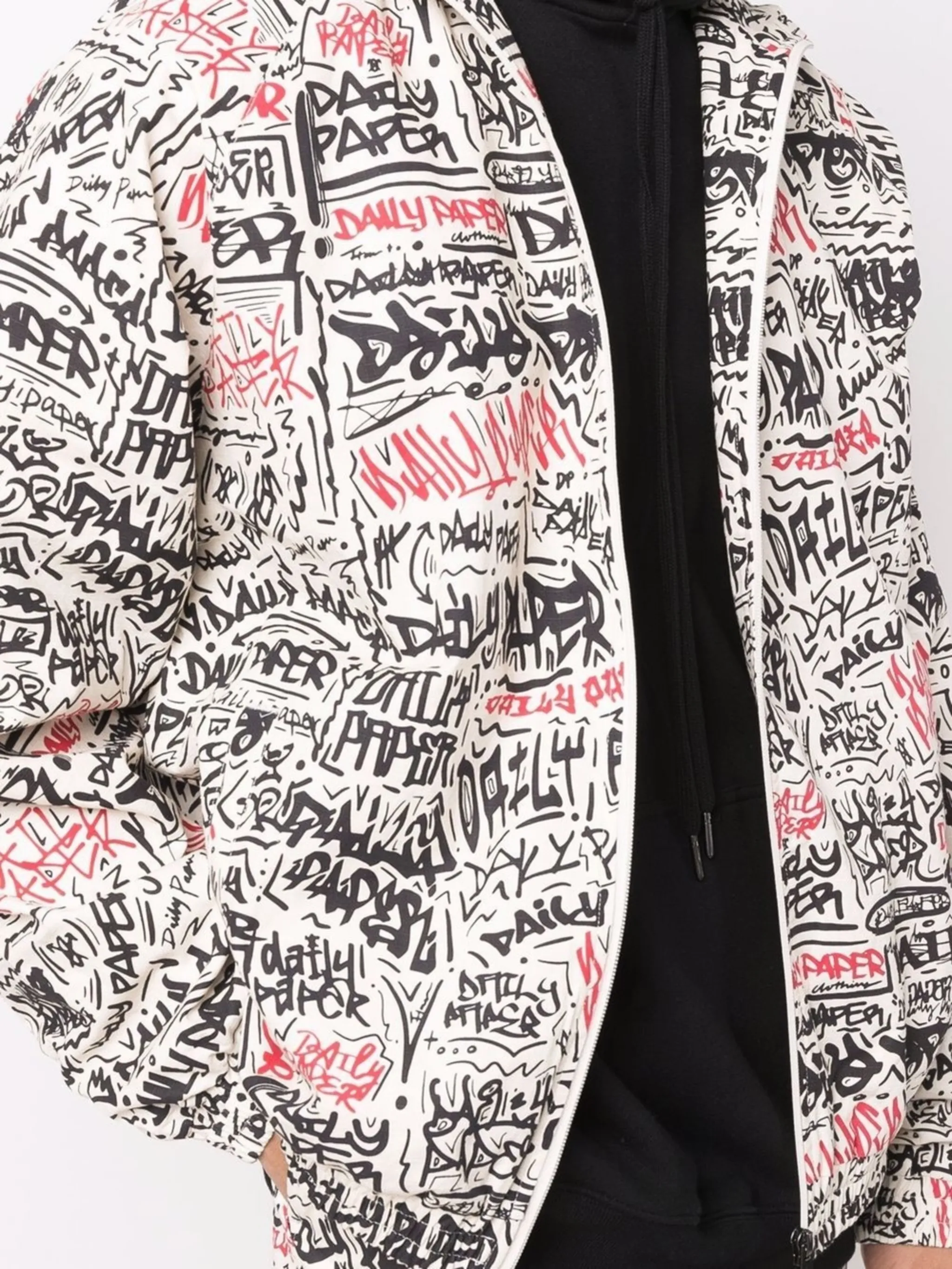 logo slogan print bomber jacket | Daily Paper | Eraldo.com US