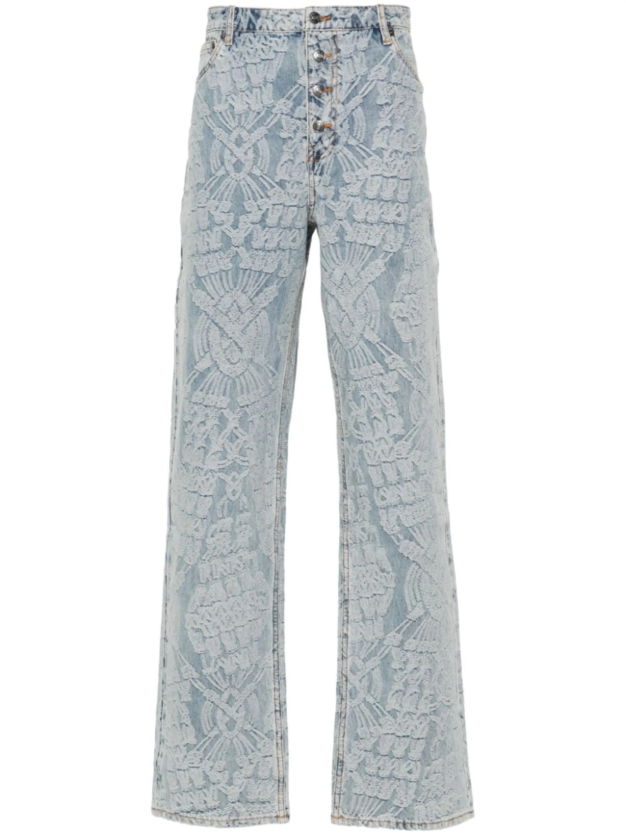 Daily Paper Settle Macrame straight-leg jeans | Eraldo.com UK