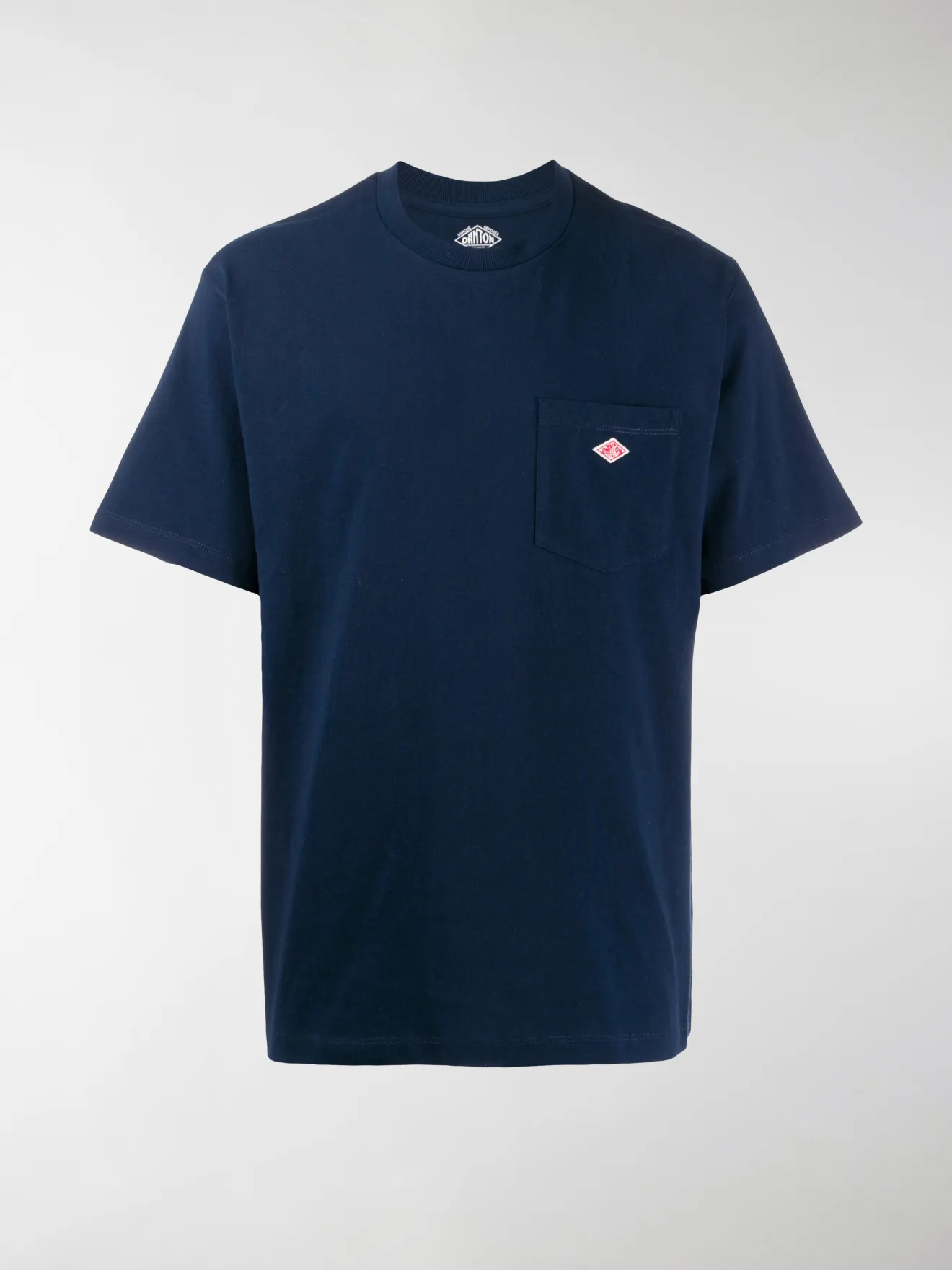 Danton Pocket logo T-shirt blue | MODES
