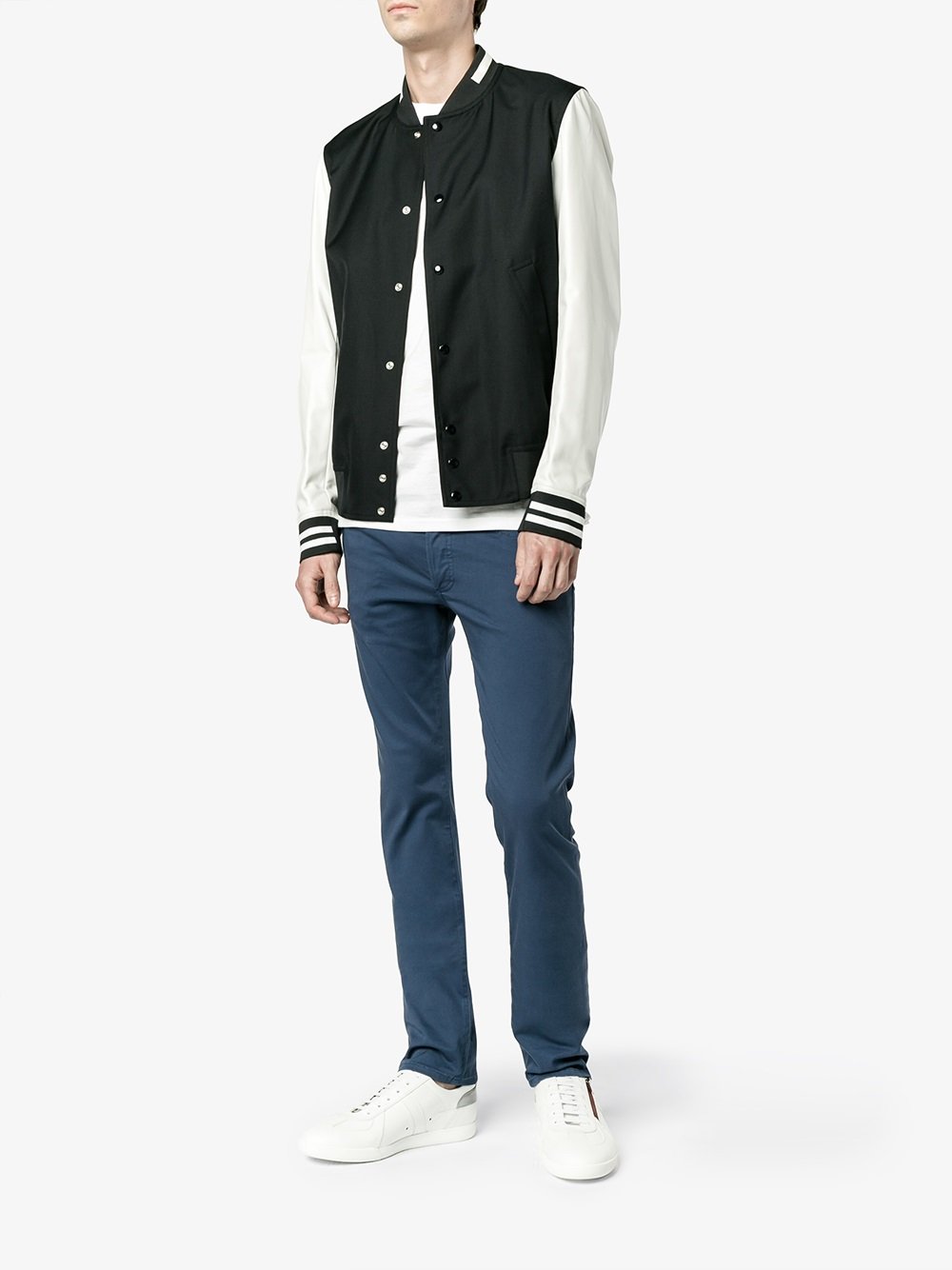 Dior Homme two-tone varsity jacket | Browns