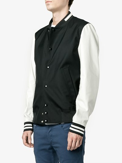 Dior Homme two-tone varsity jacket | Browns