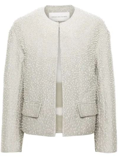 Dries Van Noten pearl-embellished bouclé jacket | Eraldo.com KW Dries Van Noten pearl-embellished bouclé jacket | Eraldo.com KW